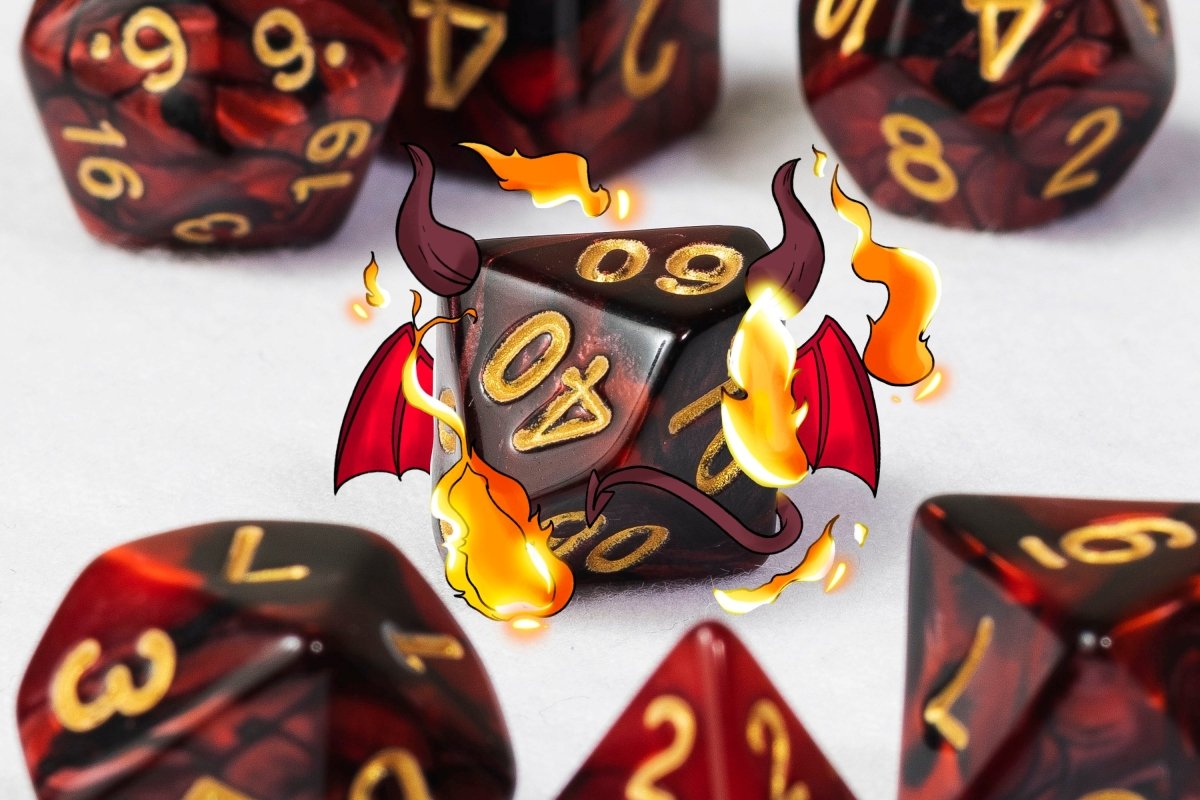 Red Dice | Red DnD Dice Sets | Red D&D Dice Collection